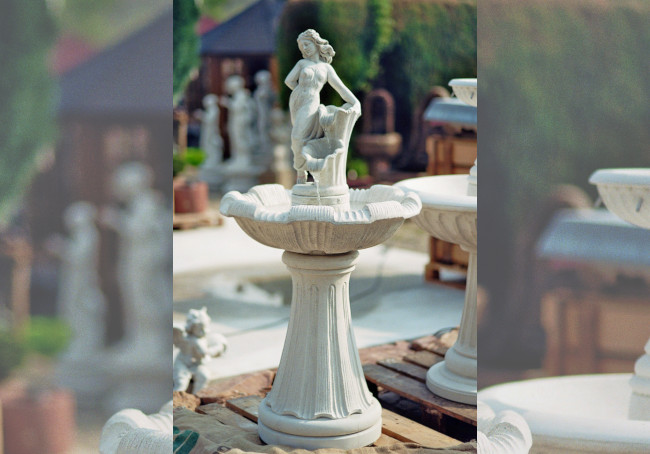 Springbrunnen mit 1 Schale | Wenk Gartenelemente